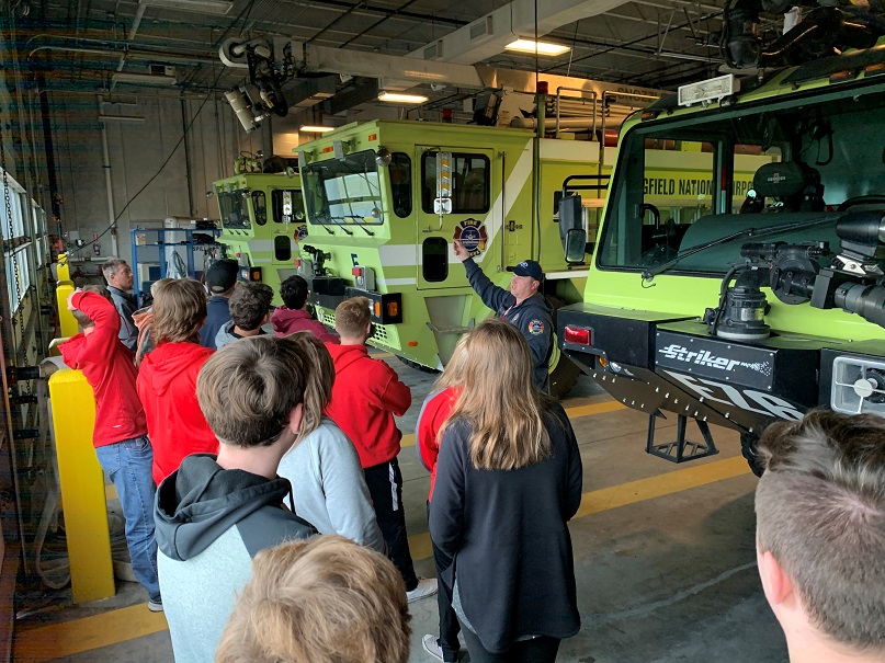 PLTW class visits Springfield-Branson National Airport - Ozark Radio News