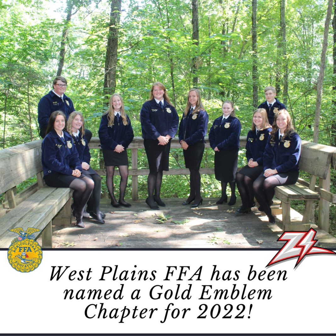 West Plains FFA has been named a Gold Emblem Chapter for 2022 - Ozark ...