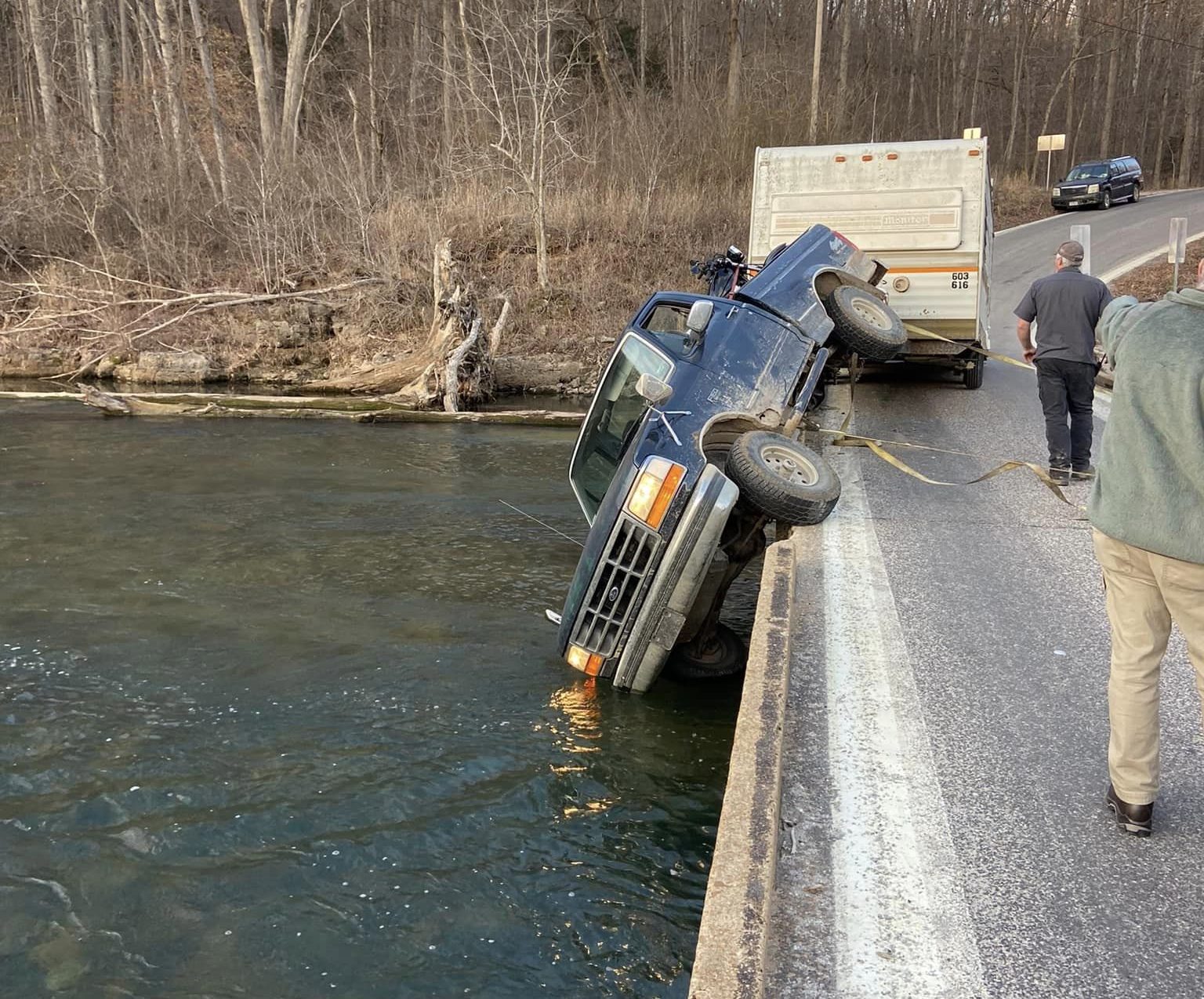 Caulfield Resident Nearly Loses Truck Over Patrick Bridge - Ozark Radio ...