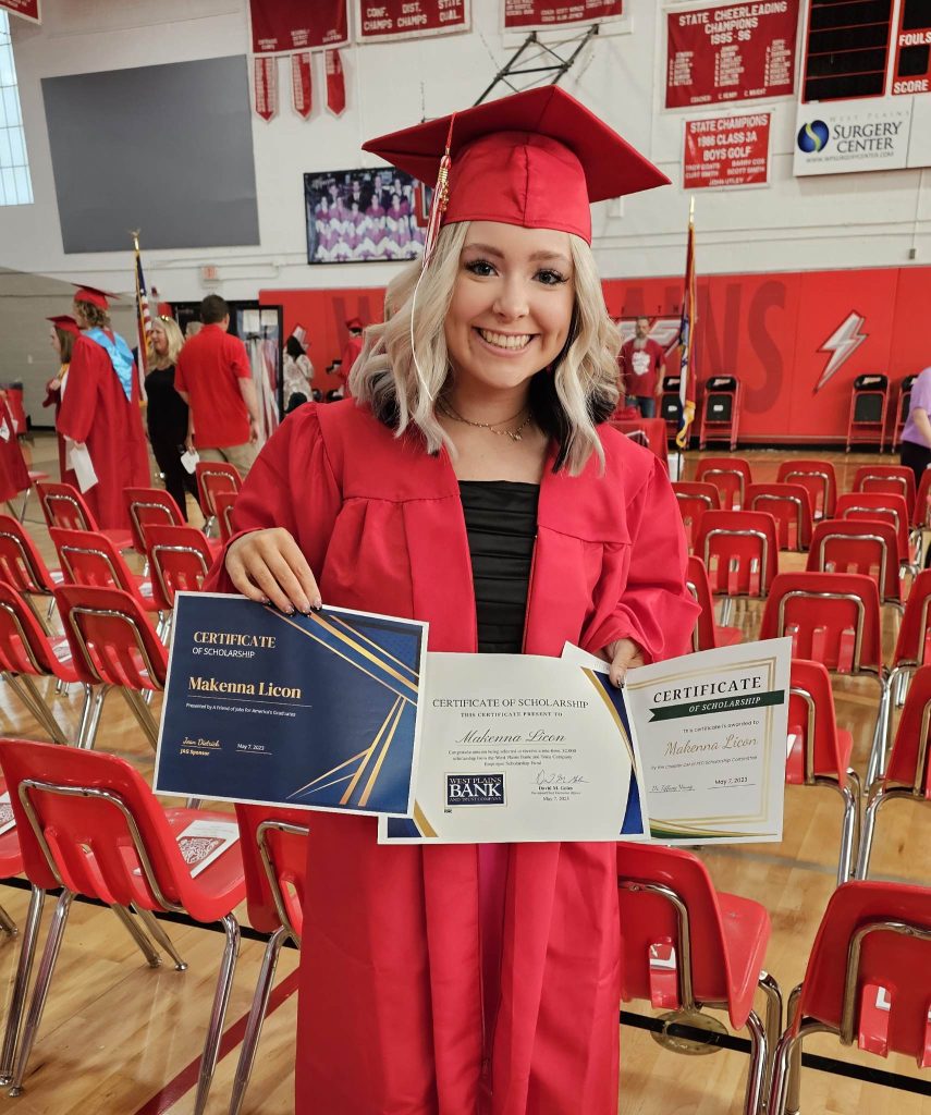 West Plains Bank and Trust Company Employees Award Seven, $2,000 ...