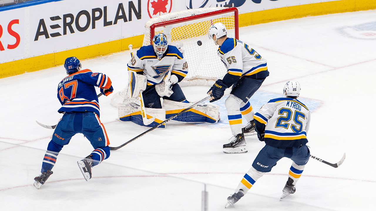 McDavid ends goal drought with OT winner, Oilers defeat Blues - Ozark ...