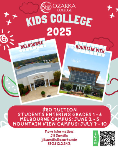 Ozarka College Announces Summer Kids College Program for Melbourne and ...