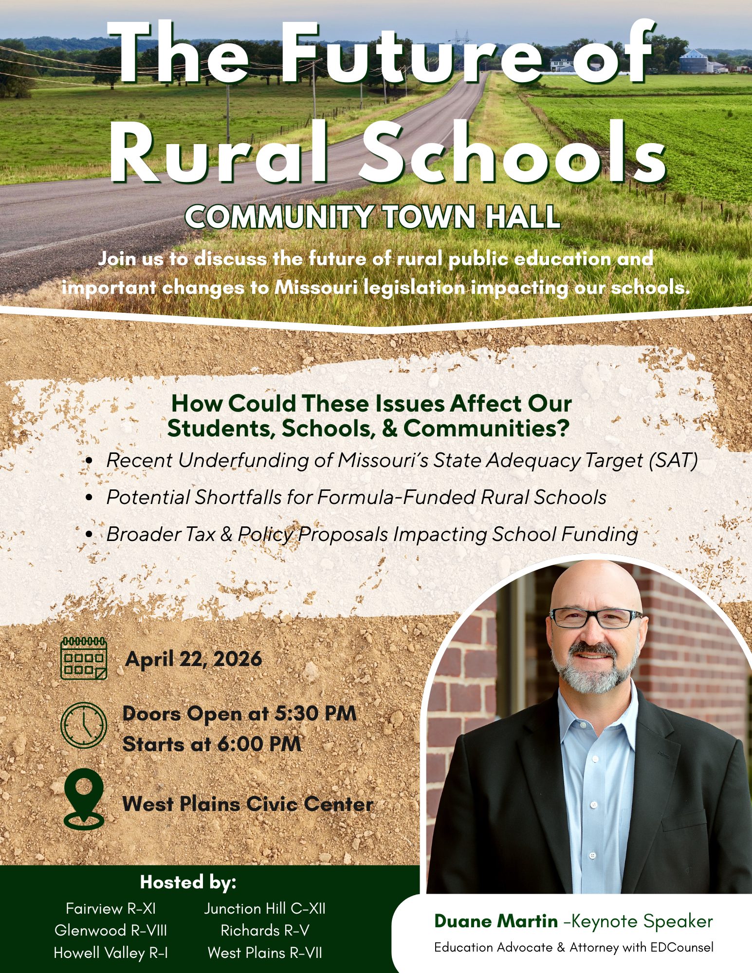 Future of Rural Schools Town Hall Tonight - Ozark Radio News